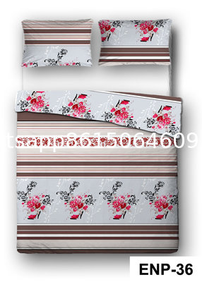 Pigment Printed Microfiber Bedding Set 100% Polyester Microfiber Duvet  Cover