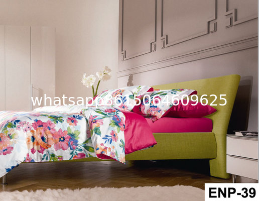 Pigment Printed Microfiber Bedding Set 100% Polyester Microfiber Duvet  Cover