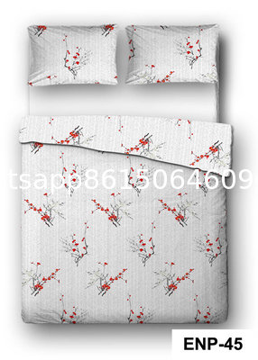 Pigment Printed Duvet Cover Set Microfiber Bedding Set 3pcs 100% Polyester