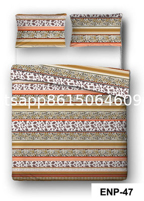 Pigment Printed Duvet Cover Set Microfiber Bedding Set 3pcs 100% Polyester