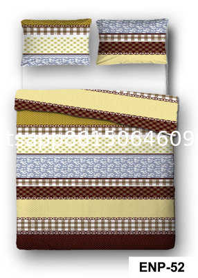 Pigment Printed Sheet Duvet Cover Set Microfiber Bedding 3pcs Set