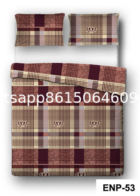 Pigment Printed Sheet Duvet Cover Set Microfiber Bedding 3pcs Set
