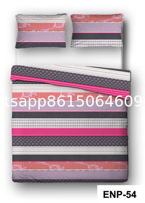 Pigment Printed Sheet Duvet Cover Set Microfiber Bedding 3pcs Set