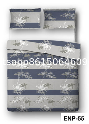 Pigment Printed Sheet Duvet Cover Set Microfiber Bedding 3pcs Set