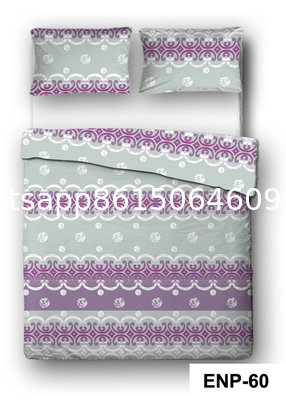 Pigment Printed Sheet Duvet Cover Set Microfiber Bedding 3pcs Set