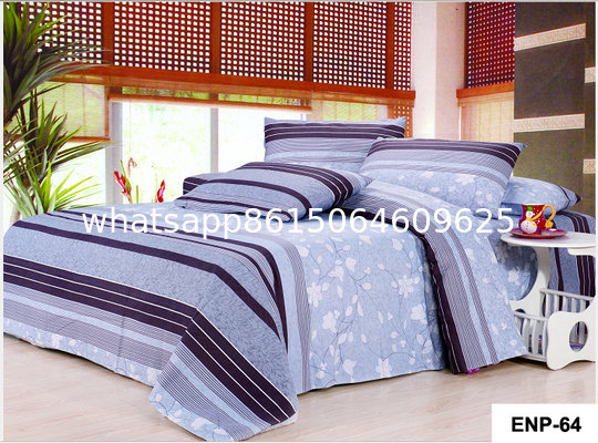 Pigment Printed Duvet Cover Set Cotton Bedding Set