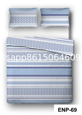 Pigment Printed Duvet Cover Set Cotton Bedding Set