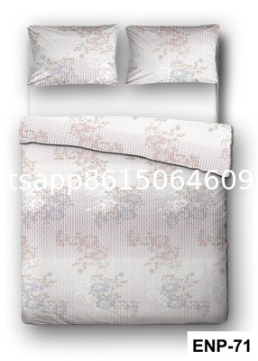 Pigment Printed Sheets Bedding Set Polyester Duvet Cover
