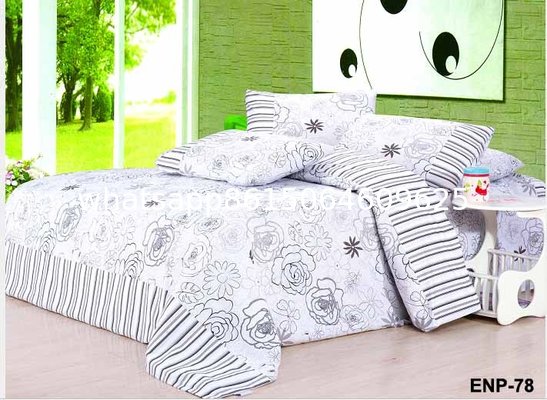 Pigment Printed Sheets Bedding Set Polyester Duvet Cover