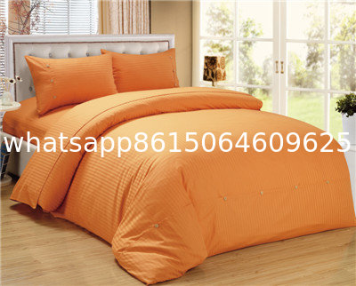 Comforter Set Polyester Cotton Bedding Set Sateen Stripe Comforter Set 2pcs Queen size