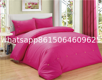 Comforter Set Polyester Cotton Bedding Set Sateen Stripe Comforter Set 2pcs Queen size