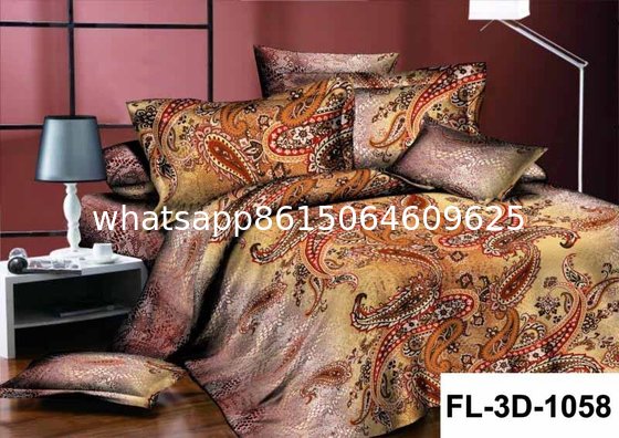 3D Disperse Printed Bedsheet Polyester Sheet Set