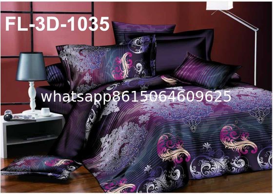 3D Disperse Printed Bedsheet Polyester Sheet Set