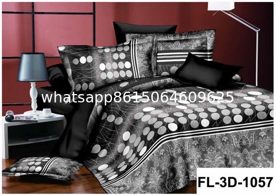 3D Disperse Printed Bedsheet Polyester Sheet Set
