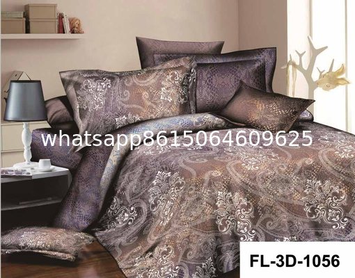 3D Disperse Printed Bedsheet Polyester Sheet Set