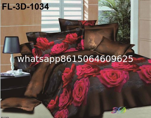 3D Disperse Printed Bedsheet Polyester Sheet Set