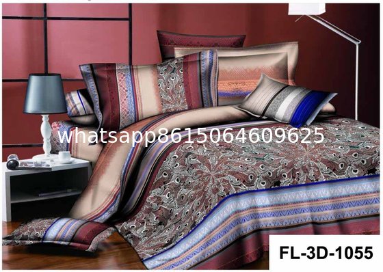 3D Disperse Printed Bedsheet Polyester Sheet Set