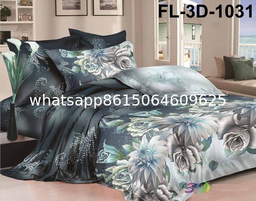 3D Disperse Printed Bedsheet Polyester Sheet Set