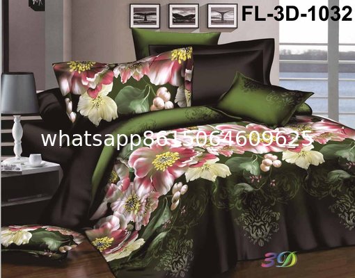 3D Disperse Printed Bedsheet Polyester Sheet Set