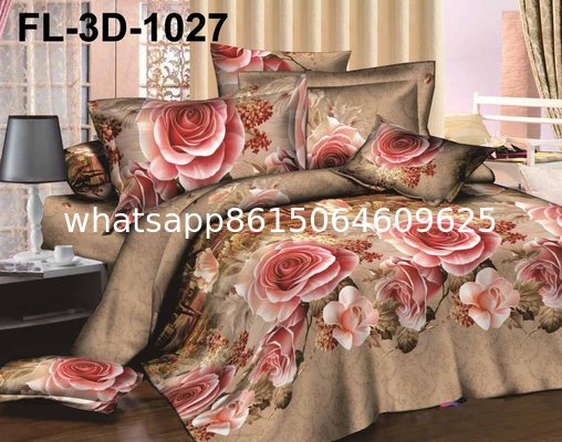 3D Disperse Printed Bedsheet Polyester Sheet Set
