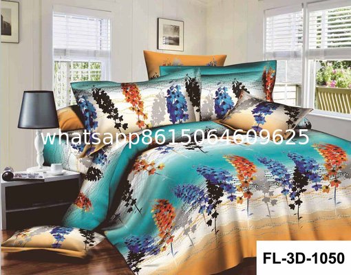 3D Disperse Printed Bedsheet Polyester Sheet Set