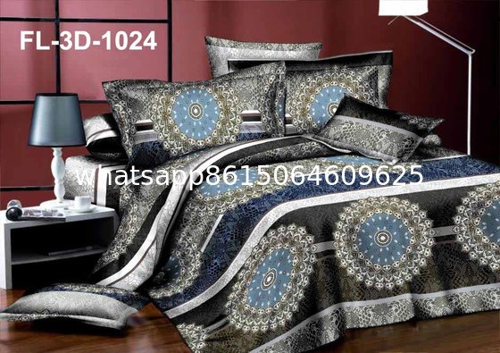 3D Disperse Printed Bedsheet Polyester Sheet Set