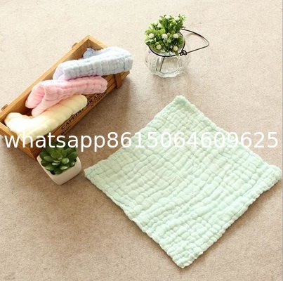 Baby face towel 6 layer 100% cotton washing gauze baby bibs handkerchief 30x30cm