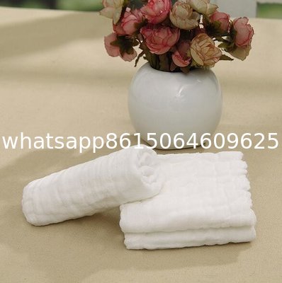 Baby face towel 6 layer 100% cotton washing gauze baby bibs handkerchief 30x30cm