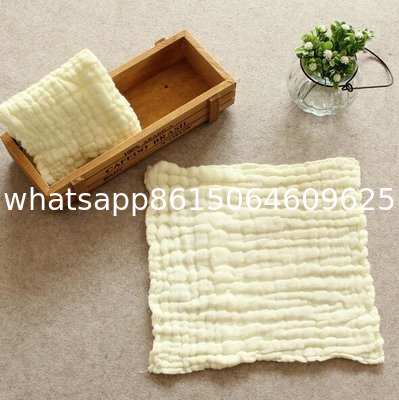 Baby face towel 6 layer 100% cotton washing gauze baby bibs handkerchief 30x30cm