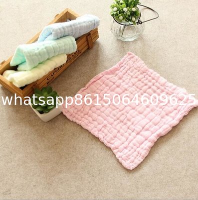 Baby face towel 6 layer 100% cotton washing gauze baby bibs handkerchief 30x30cm