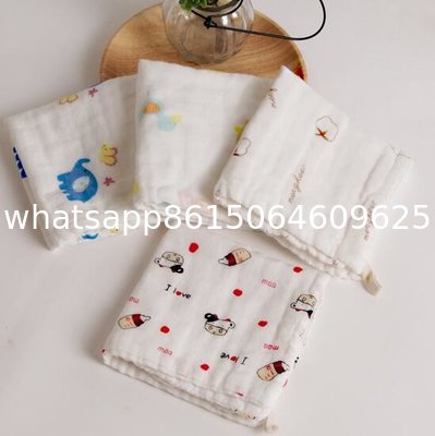 Washing gauze baby handkerchief medical gauze baby saliva towel 100% cotton 6 layer baby towel
