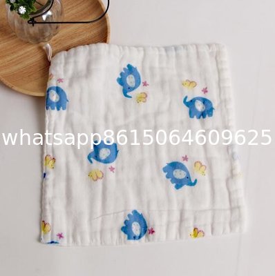 Washing gauze baby handkerchief medical gauze baby saliva towel 100% cotton 6 layer baby towel