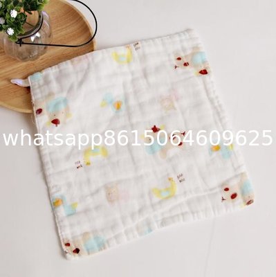 Washing gauze baby handkerchief medical gauze baby saliva towel 100% cotton 6 layer baby towel