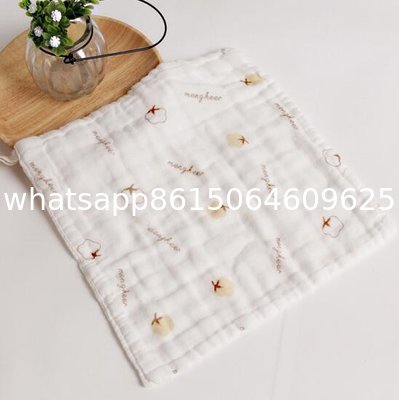 Washing gauze baby handkerchief medical gauze baby saliva towel 100% cotton 6 layer baby towel