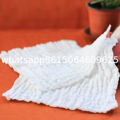 Medical washing gauze 6 layer 100% cotton baby handkerchief saliva tissue baby face towel