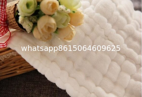Medical washing gauze 6 layer 100% cotton baby handkerchief saliva tissue baby face towel