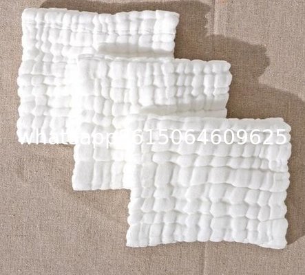 Medical washing gauze 6 layer 100% cotton baby handkerchief saliva tissue baby face towel