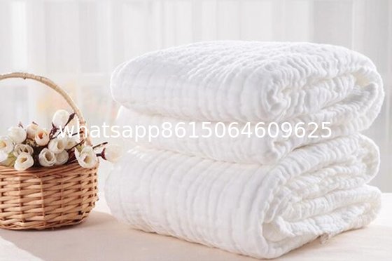 Medical 6 layer gauze bath towel 90x110cm baby quilt washable towel