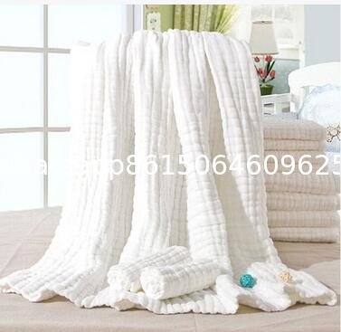 10 layer medical washable gauze bath towel baby blanket without fluorescent agent 110x115cm