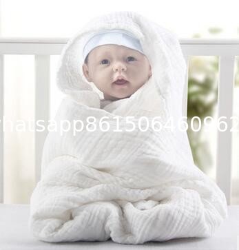 10 layer medical washable gauze bath towel baby blanket without fluorescent agent 110x115cm