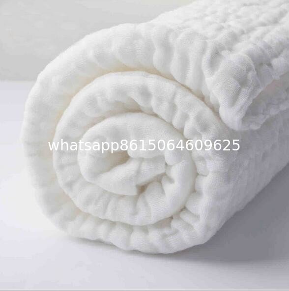 110x115cm 6 layer Washing Medical 100% Cotton Baby Gauze Bath Towel Wholesale China Factory