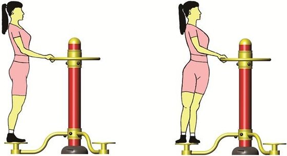 Hot Sale Outdoor Fitness Equipment for Outdoor Gym Exercise machine Waist trainer supplier