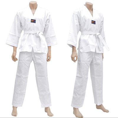 High quality Cotton White collar Taekwondo uniform for kids taekwondo suits supplier