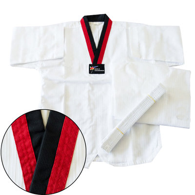 Custom high quality martial arts dobok taekwondo uniform for adult supplier