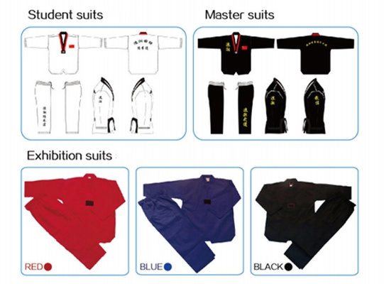 Custom martial arts cotton polyester kukkiwon taekwondo uniform for master supplier