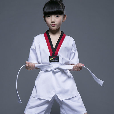 Wholesale Custom Logo Kids Short Sleve Uniforms Taekwondo dobok Factory supplier