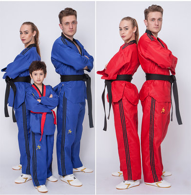 WTF Top quality colourful Taekwondo Uniform/Dobok/kimono Martial arts wear factory wholesale supplier