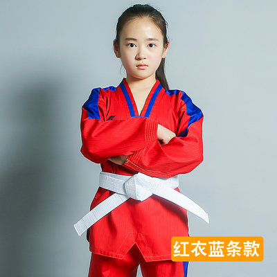 WTF approved custom taekwondo master TKD uniform with embroidery or print logo supplier