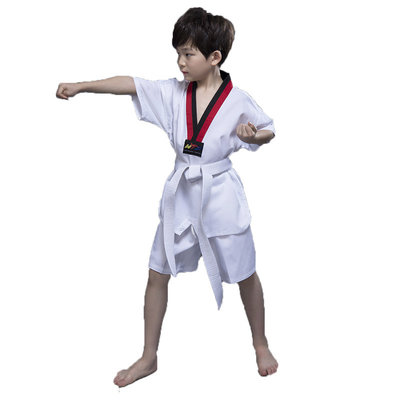 Factory sale martial arts cotton polyester kukkiwon taekwondo uniform for master supplier
