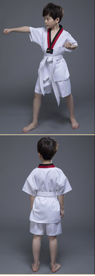 WTF taekwondo dobok light taekwondo uniform kids  China factory supply OEM Kids/Adult TKD taekwondo uniforms supplier